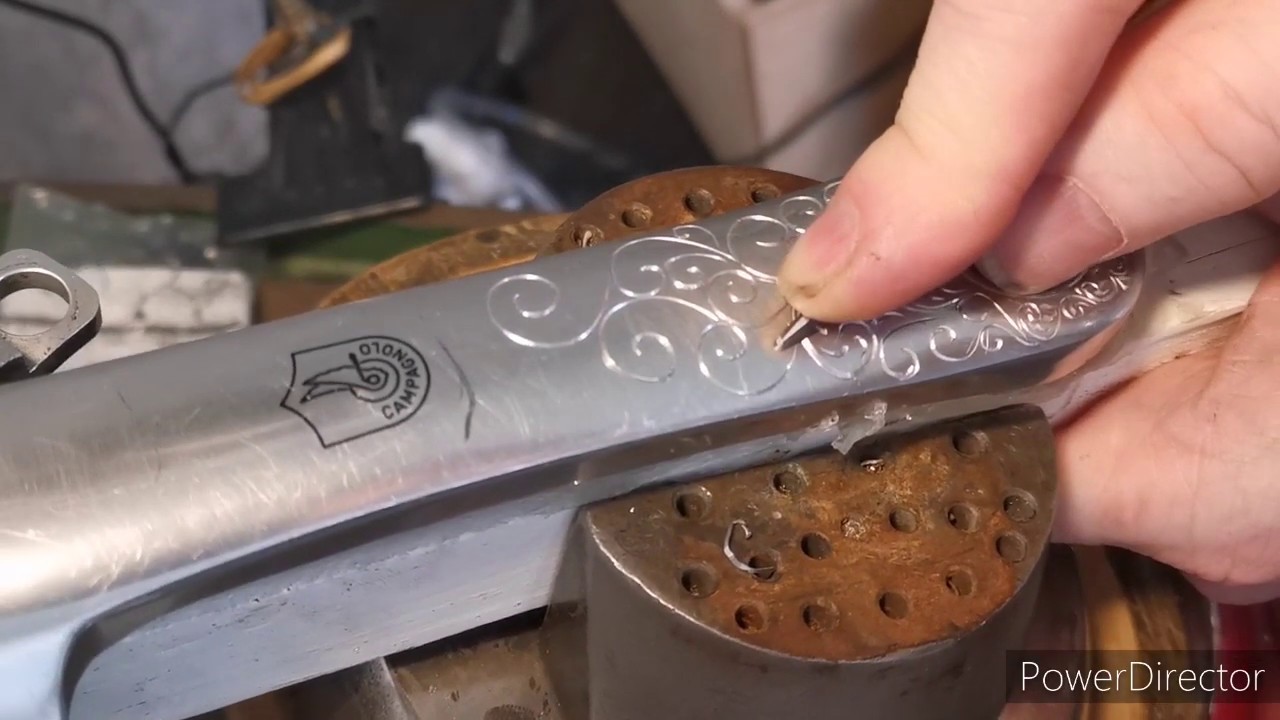 Hand Engraving BIG curved surface - YouTube
