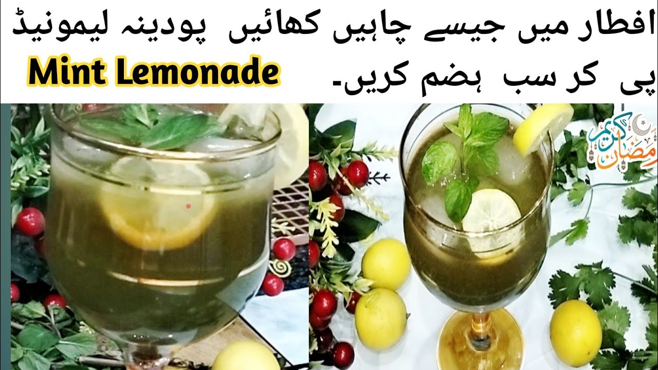 |Refreshing Nimbu Pudina Sharbat Recipe|Mint Sharbat| Mint margarita ...