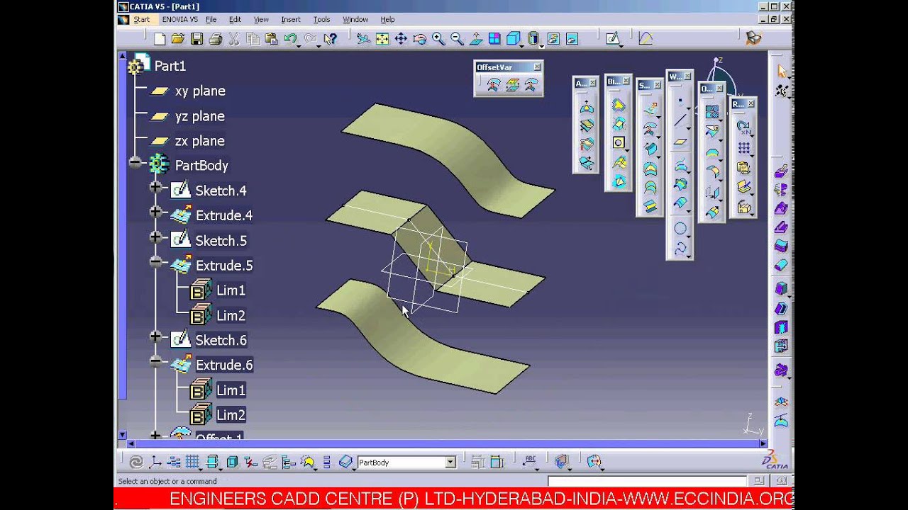 CATIA Theory Sample File-9 (Generative. Shape Design) - YouTube