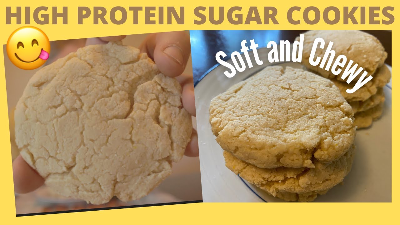 Easy SUGAR COOKIES Recipe | HIGH PROTEIN Soft and Chewy | Simple ...