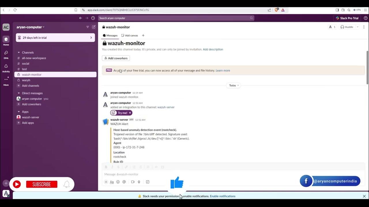 Wazuh Alerts in Slack, Slack Integration With Wazuh: Alerts in Critical, High, and Medium Slack ...