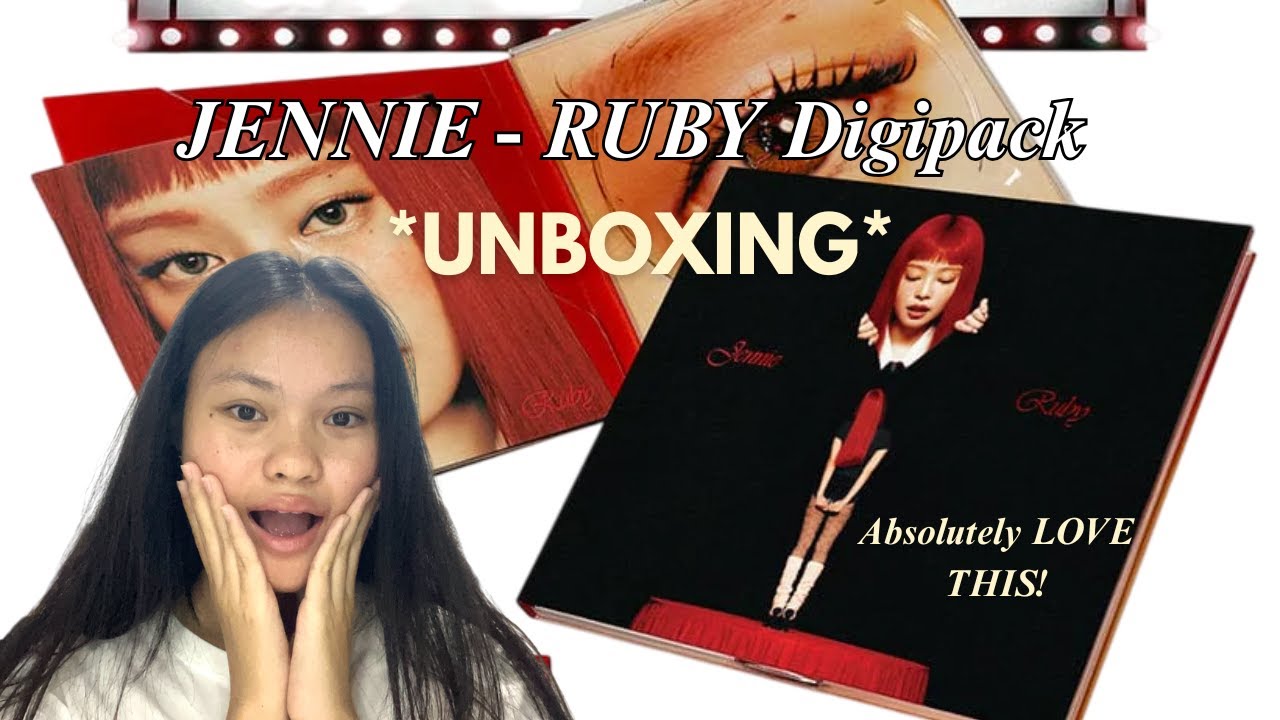UNBOXING JENNIE - RUBY Digipack🖤 ️ | GLAMOROUS - YouTube
