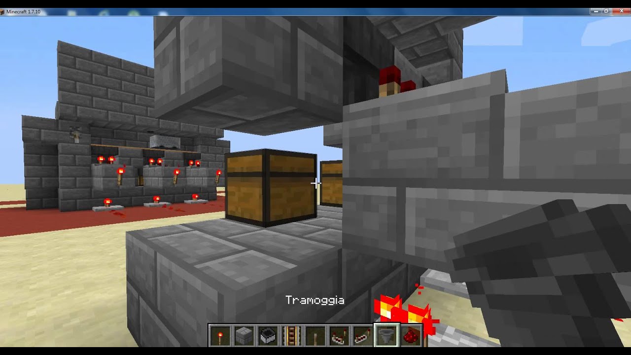 Redstone Tutorial ep 1 Smistamento chest automatico - YouTube