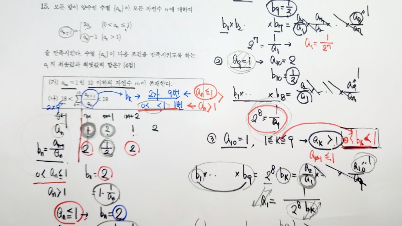 수능수학 심화킬러 수열 유형 수학내신 최상위 주어진 조건을 해석후 적절한 수의 구조 찿기 Youtube