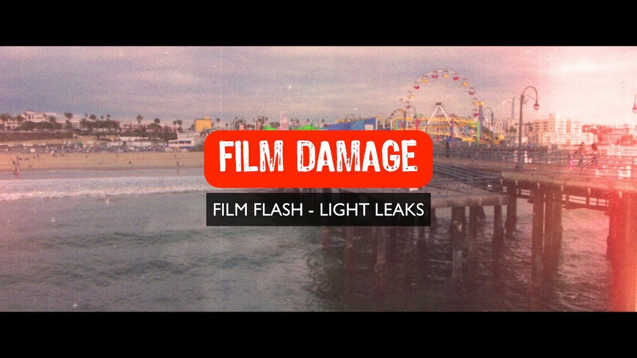 DIY Film Damage - Film Flash-Light Leaks - YouTube