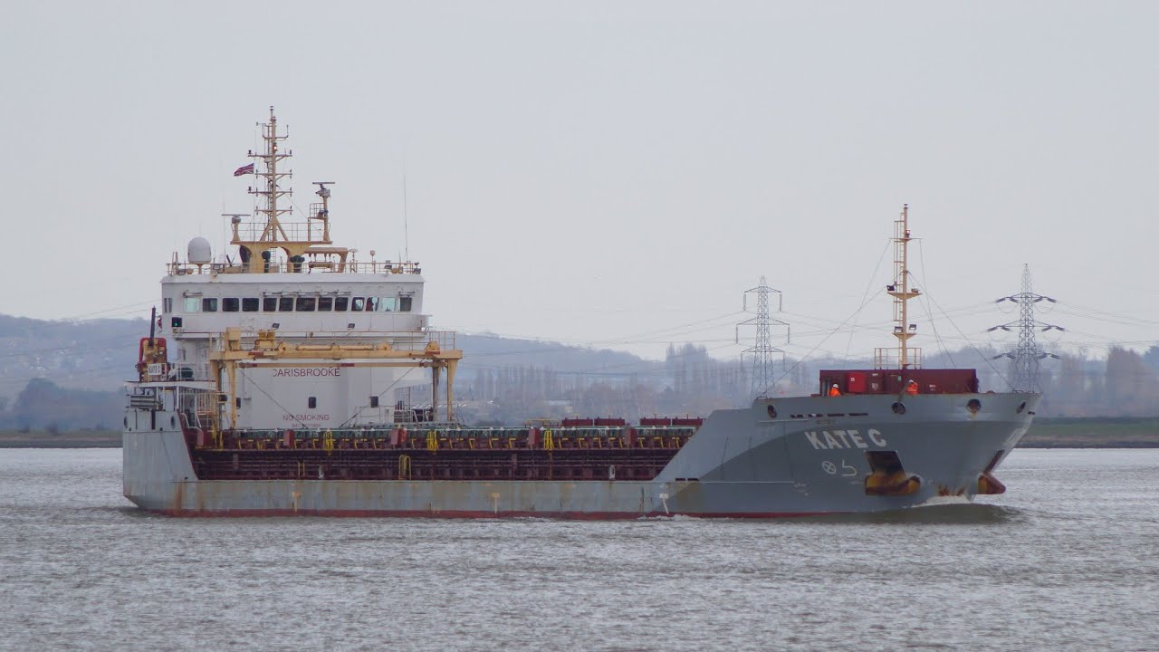 General Cargo Ship KATE C - Carisbrooke Shipping - River Thames 28/2/22 ...