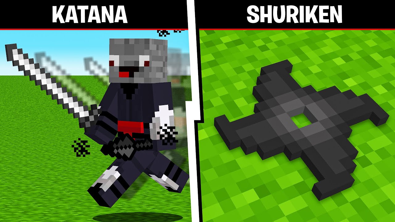 ich habe OP NINJA ITEMS gefunden in Minecraft (sogar Katana!) - YouTube