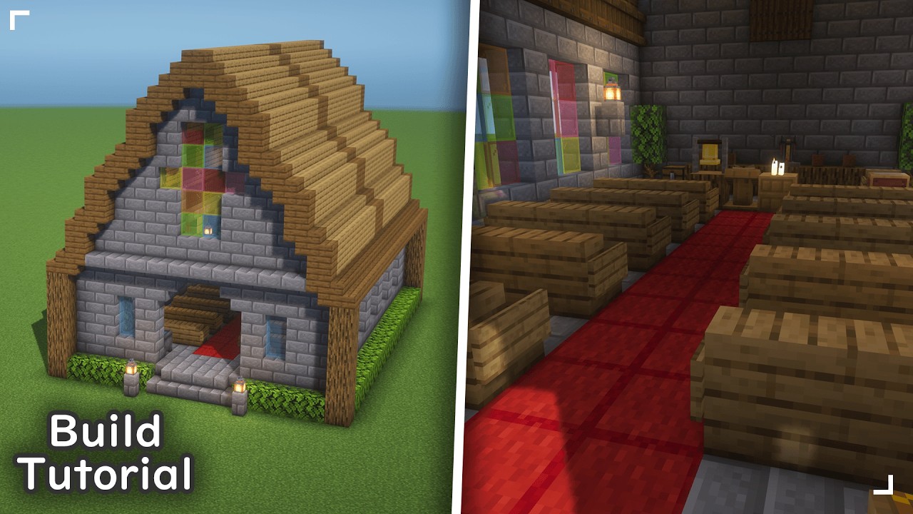👼 Village Church ⛪ | Minecraft Build Tutorial - YouTube