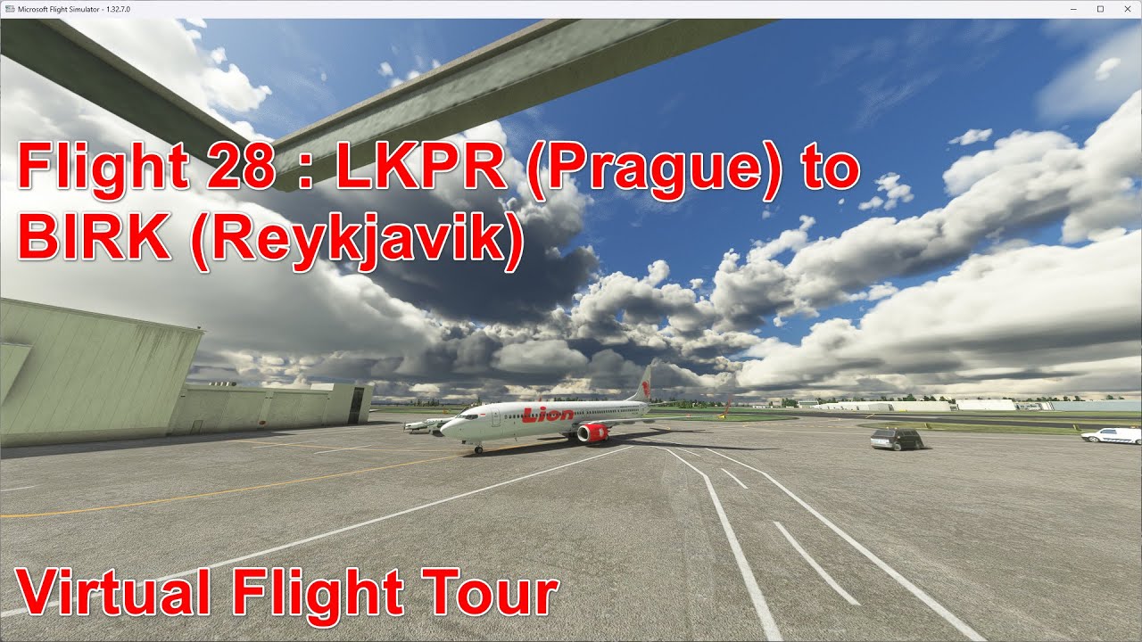 Flight 28 : LKPR (Prague) to BIRK (Reykjavik)Virtual Flight Tour - YouTube
