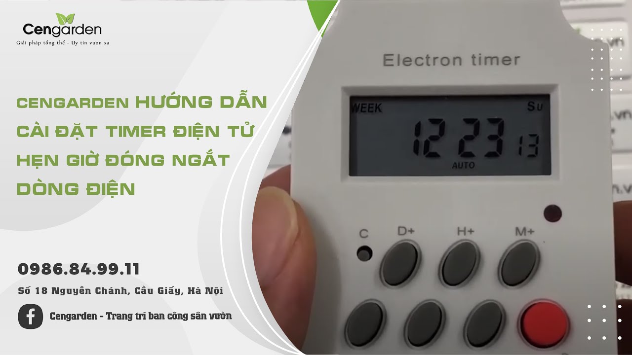 HƯỚNG DẪN CÀI ĐẶT TIMER ĐIỆN TỬ HẸN GIỜ ĐÓNG NGẮT DÒNG ĐIỆN - YouTube