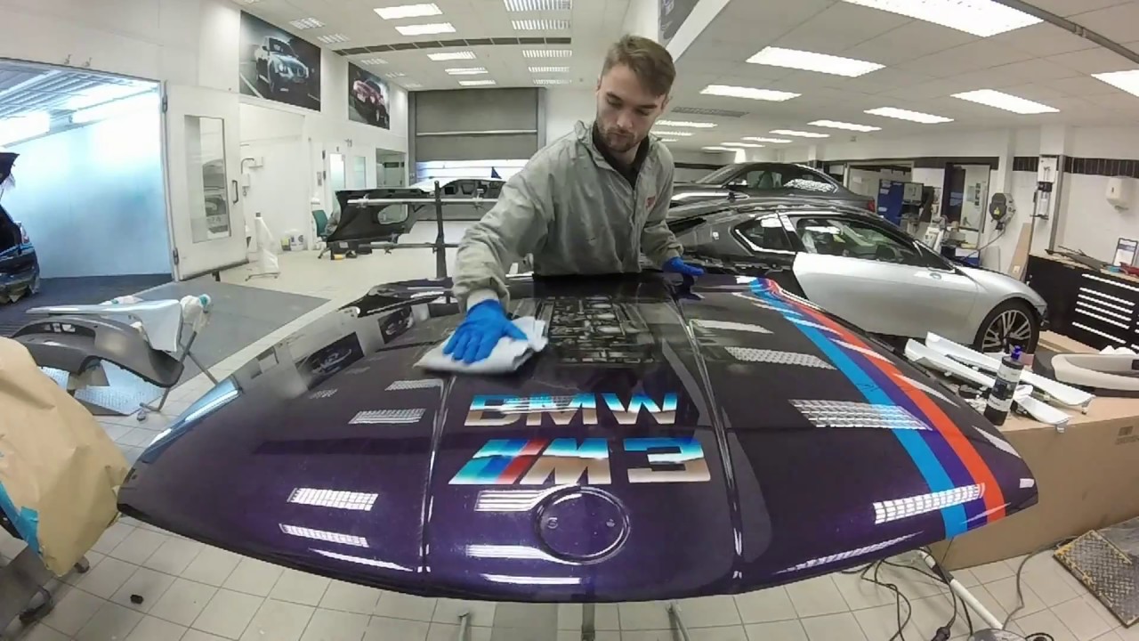 Custom Painting a BMW E30 M3 Hood - YouTube