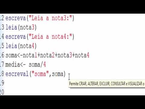 COMO USAR O VISUALG 3.0 - YouTube