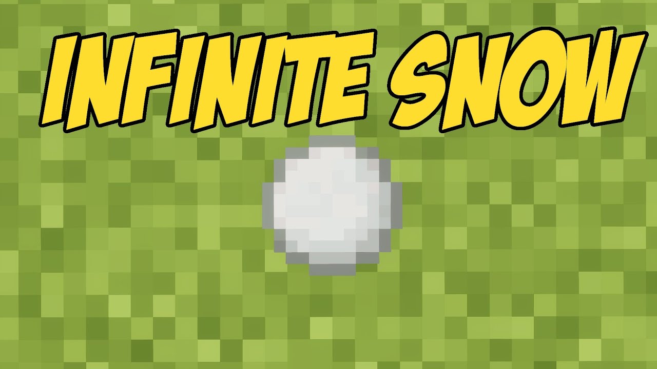 Infinite Snow Generator in Minecraft "Works in Bedrock also - YouTube
