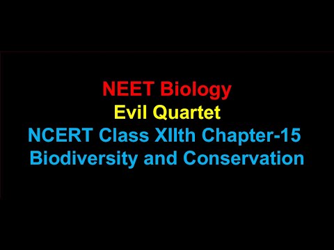 NCERT NEET Biology/Evil Quartet/Causes of Biodiversity Loss/GK ...