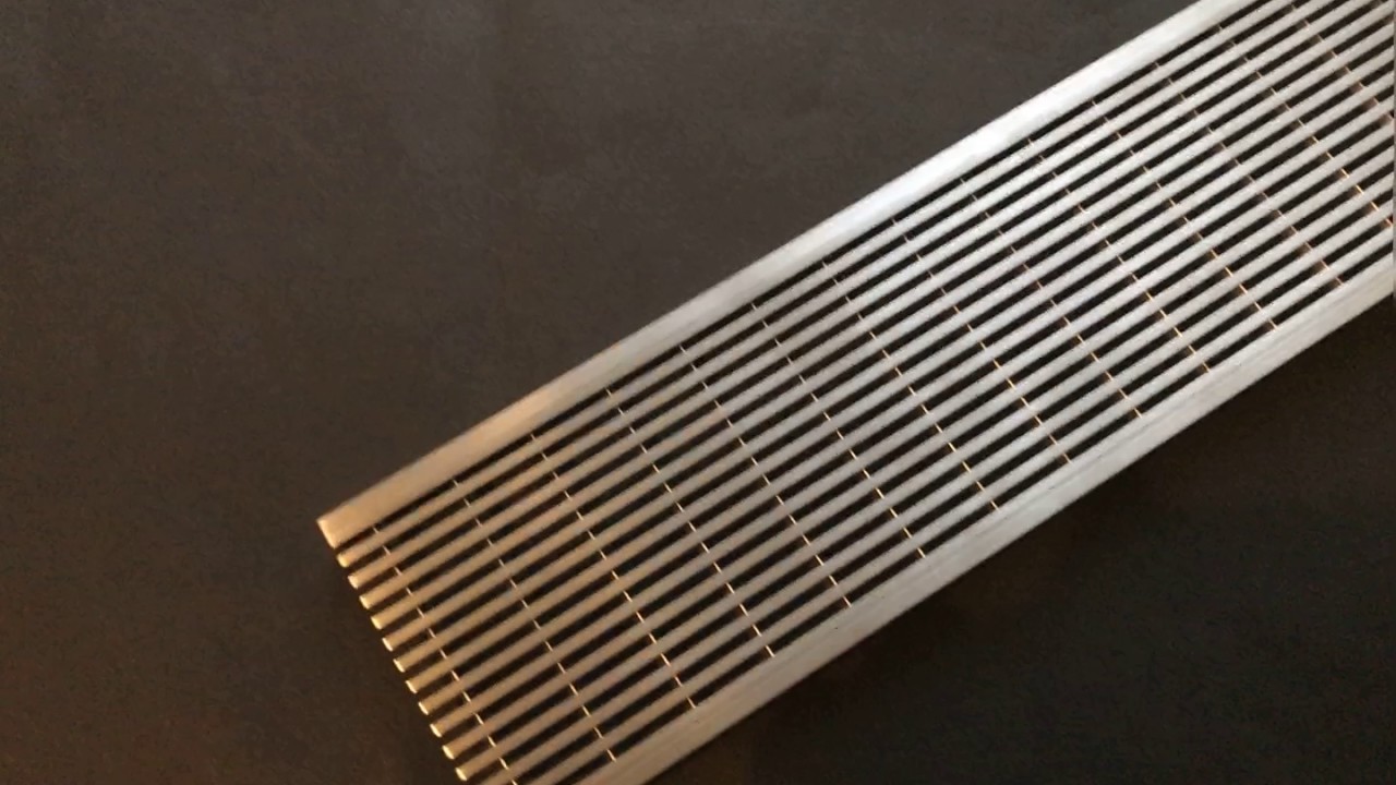 Stainless steel wedge wire grate - YouTube