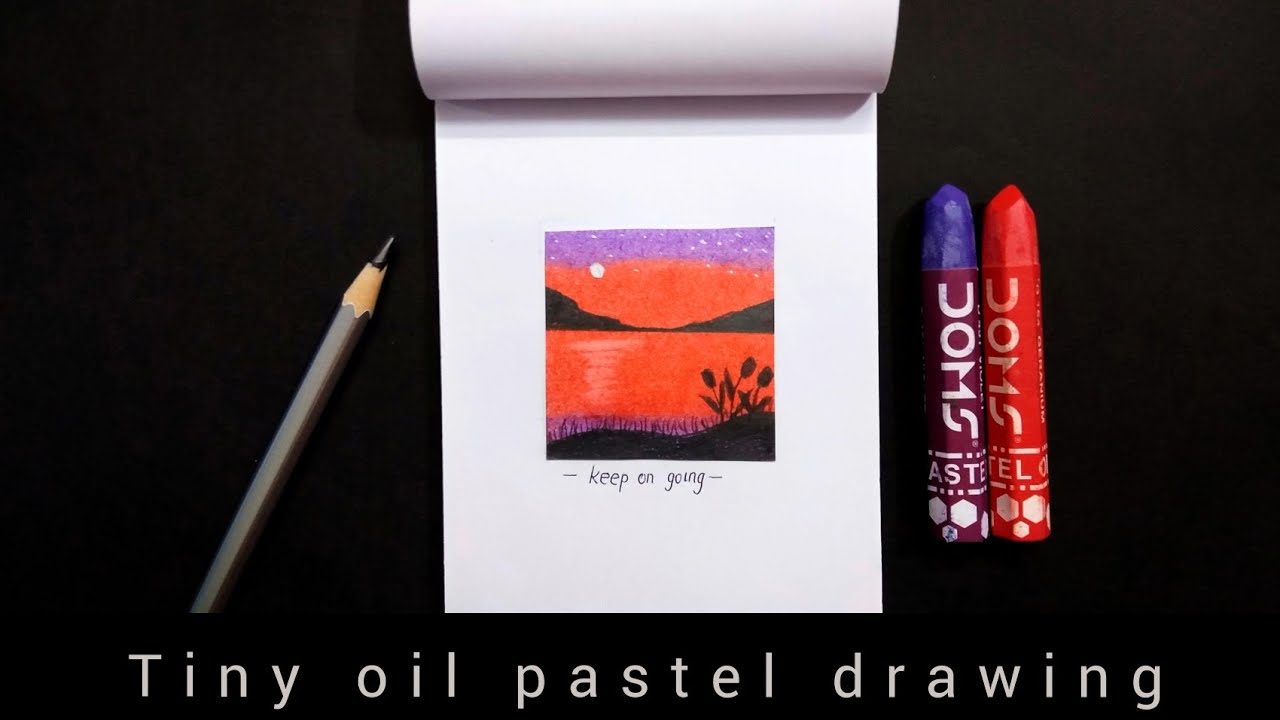 mini oil pastel drawing for beginners | easy oil pastel drawing in ...