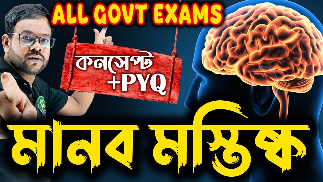 মানব মস্তিষ্ক | কনসেপ্ট+PYQ | Human Brain | Science Class for All Govt ...