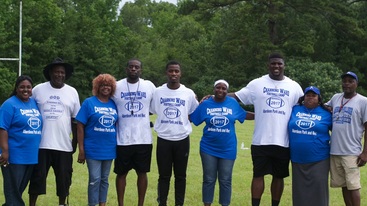 Channing Ward & Park and Rec 1st Annual Football Camp (2017) - YouTube