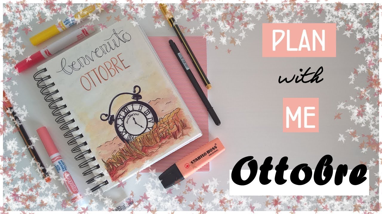 Plan with Me Ottobre/Bullet Journal October setup - YouTube