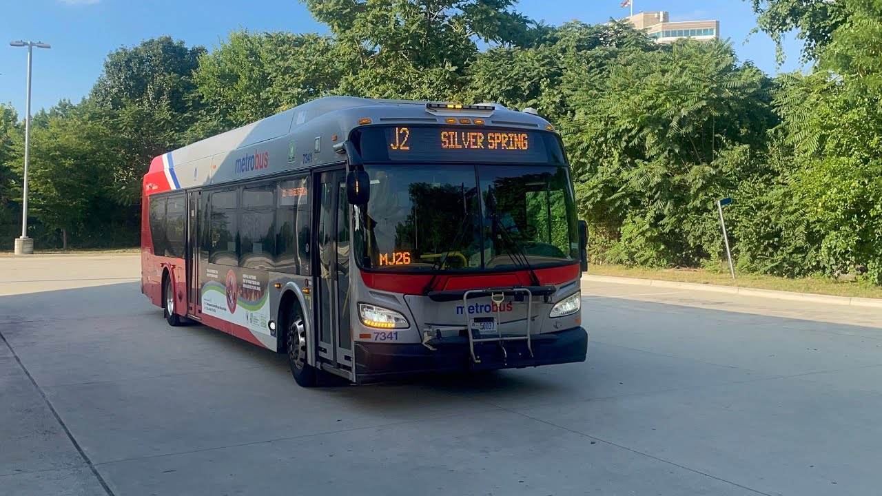 WMATA Metrobus 2016 New Flyer Xcelsior XDE40 #7341 on Route J2 - YouTube