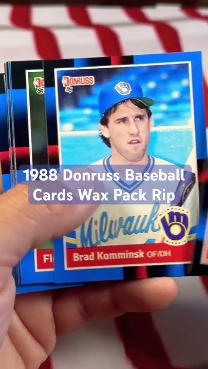 1988 Donruss Baseball Cards Wax Pack Rip. Junk Wax Baseball Cards #