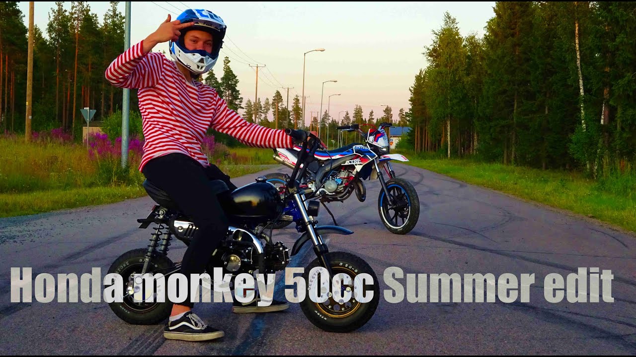 Honda Monkey 50cc Summer edit - YouTube