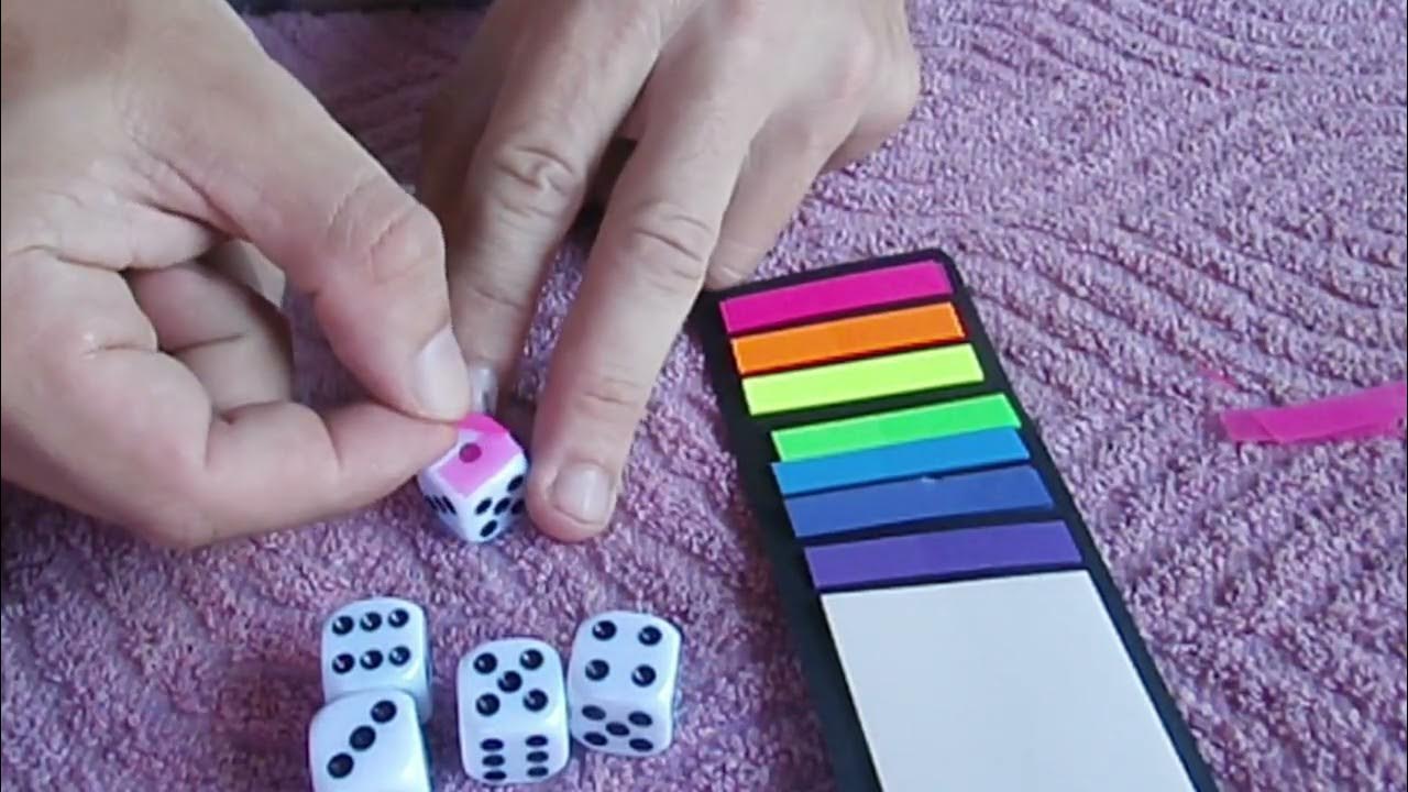How To Make Dice For Painted Yahtzee - YouTube
