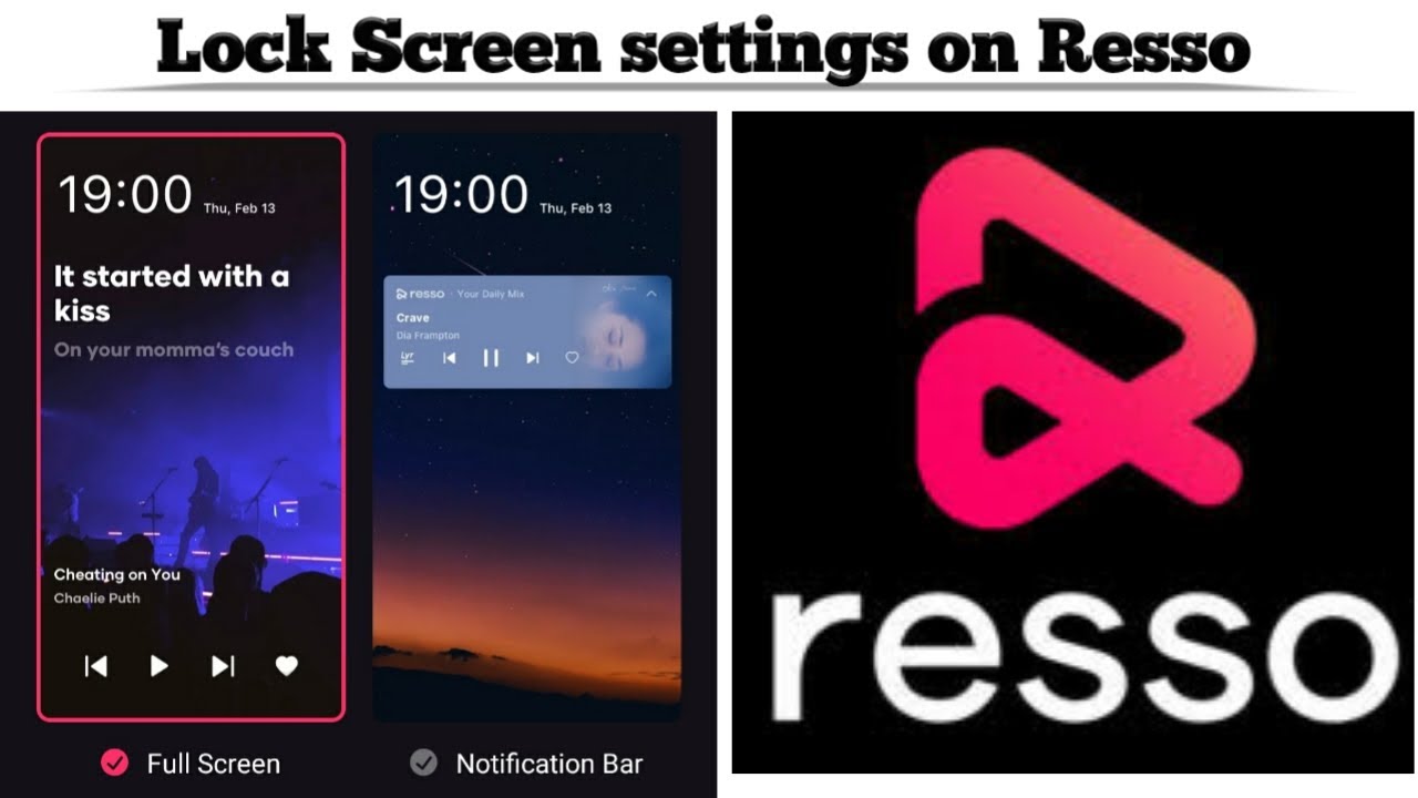 How did we change Lock screen settings on Resso app | Techno Logic ...