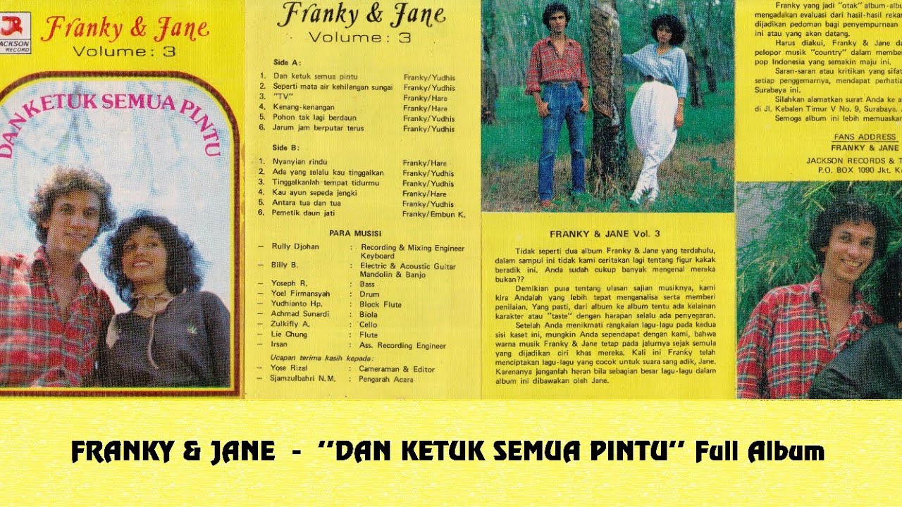 Franky & Jane - "Dan Ketuk Semua Pintu" full album - YouTube