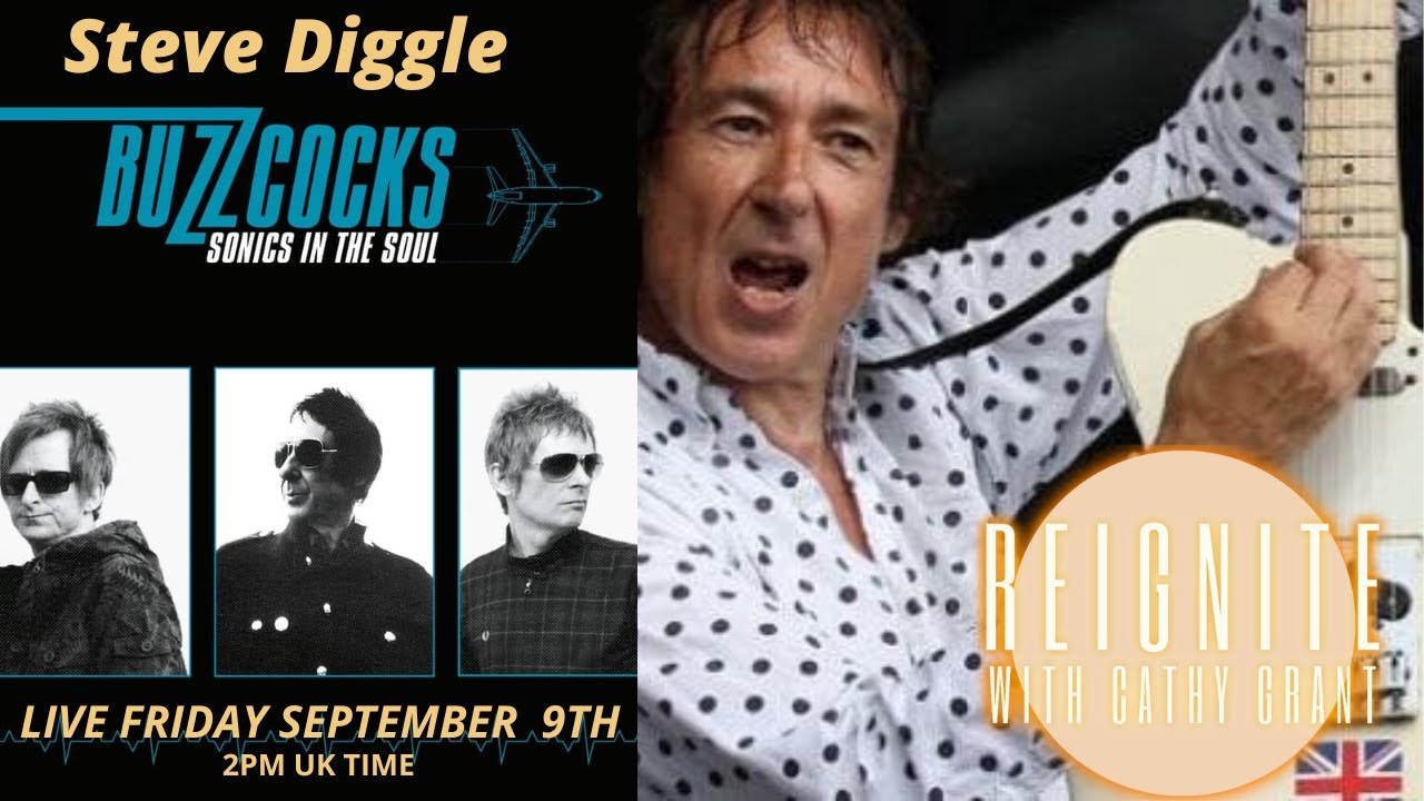 Steve Diggle ( Buzzcocks) LIVE on Reignite with Cathy Grant - YouTube