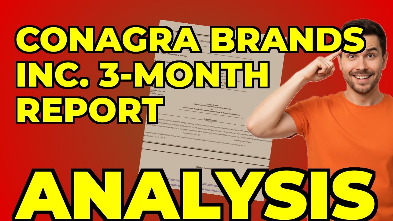 Conagra's Impairment Charge: My Q2 2026 Analysis - YouTube
