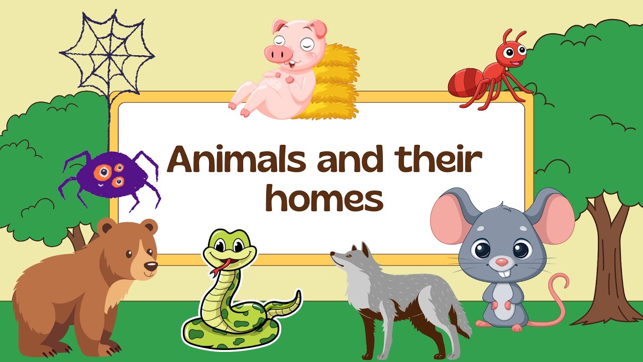 Meet the Animals and Their Cozy Homes! 🐶🐱 | Exploring Animal Houses! 🦁🐵 ...