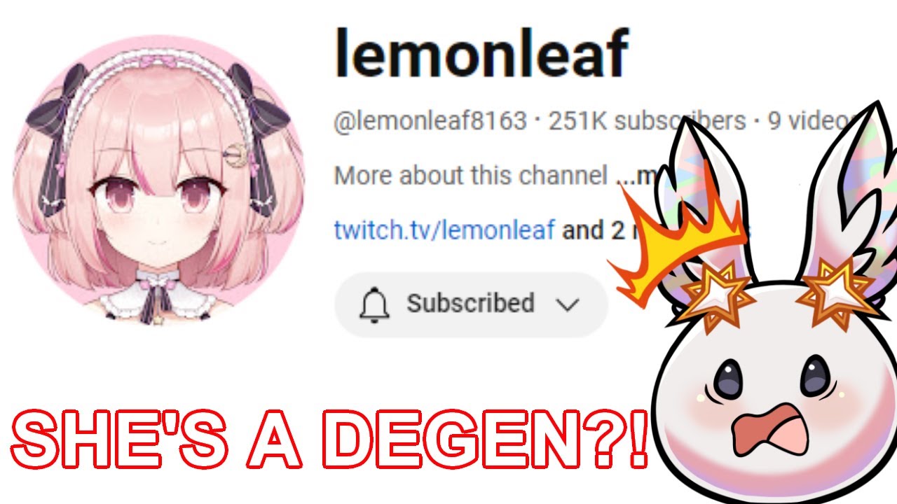 Is LemonLeaf ONE OF US? | Nousagi Reacts to Lemonleaf Videos - YouTube