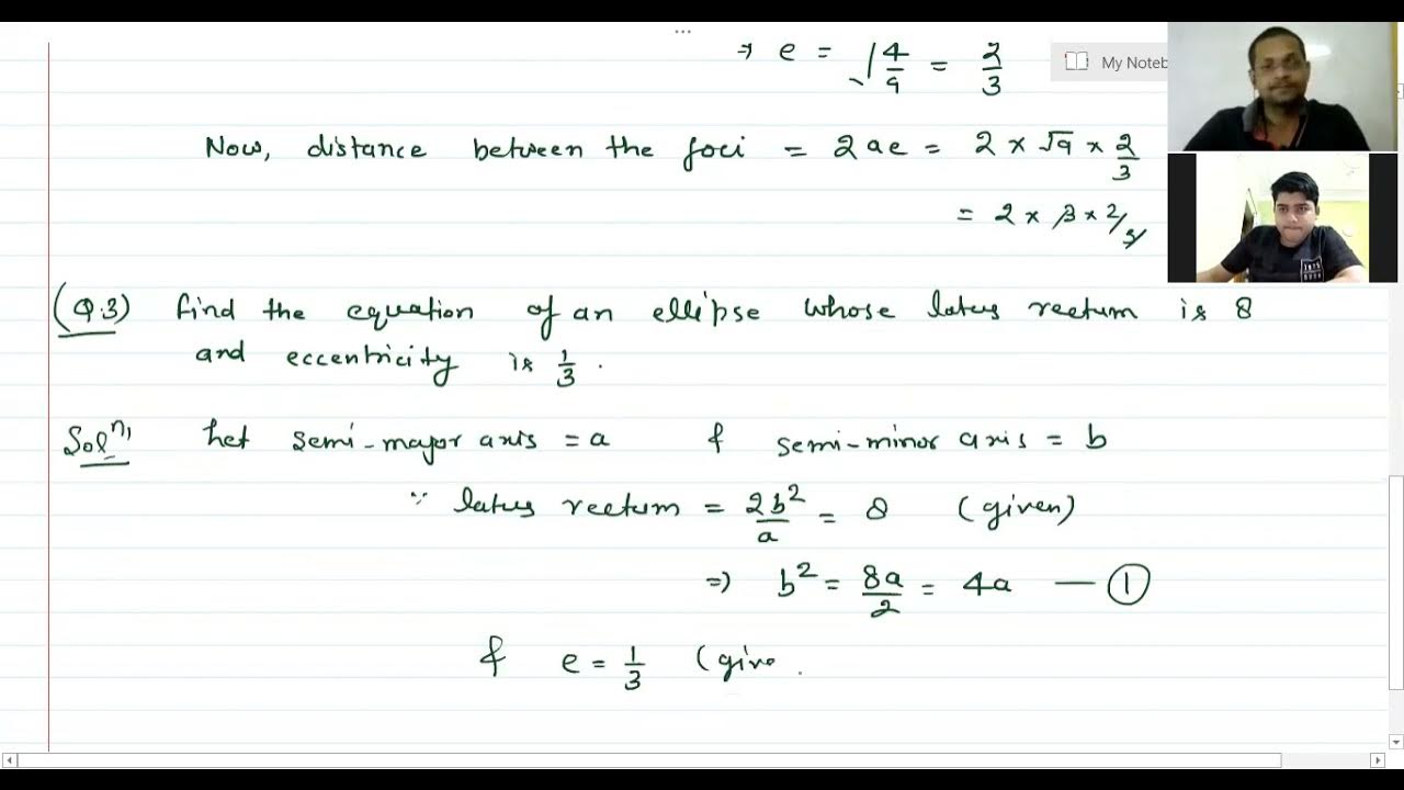Chapter Test| ELLIPSE| Class 11th(ISC)| 2D Geometry - YouTube