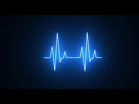 Blue Heart Beat Overlay Black Screen 4K Overlays For Editing - YouTube