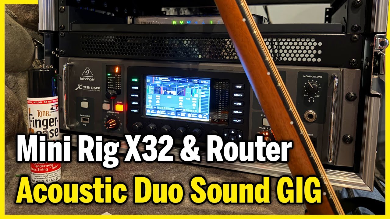 Compact Rig X32 & Router For An Acoustic Sound Gig - YouTube