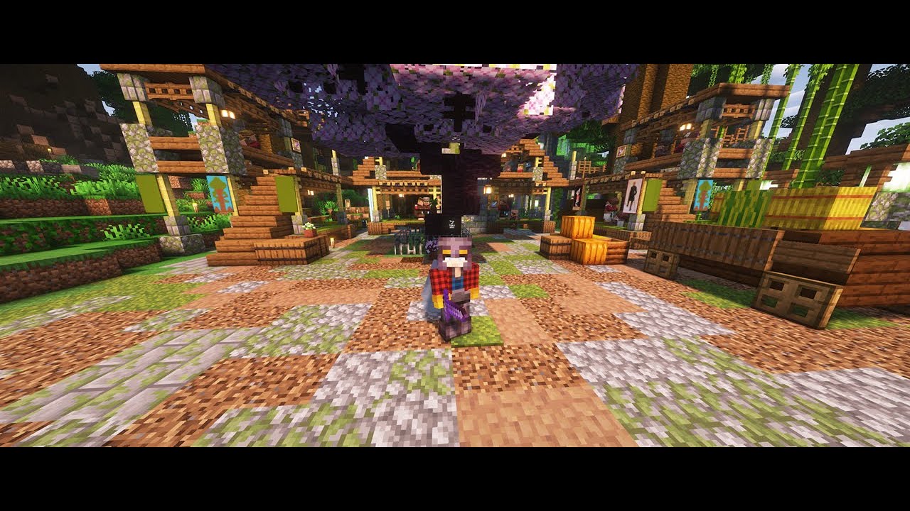 Completed a Jungle Village Market in Minecraft SMP - YouTube
