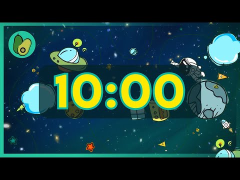 10 Minute Countdown Timer - Galaxy Space Classroom 🛸 - YouTube