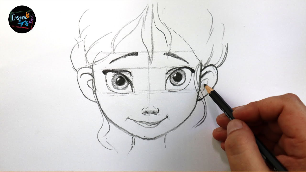 how to draw cartoon easy step by step || Pencil Drawings || Cosem Arts ...