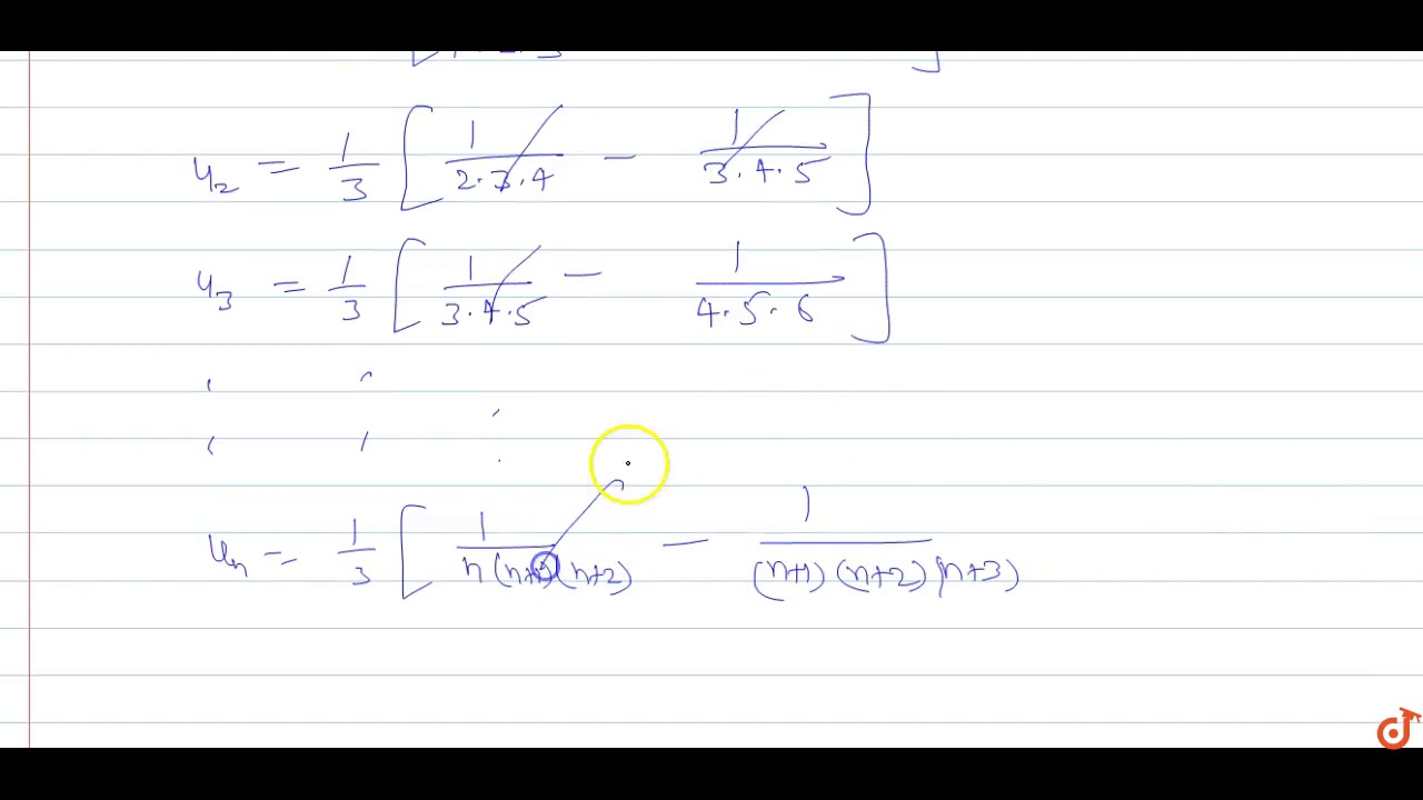 Sum Of N Terms Of The Series 1 1 2 3 4 1 2 3 4 5 1 3 4 5 6