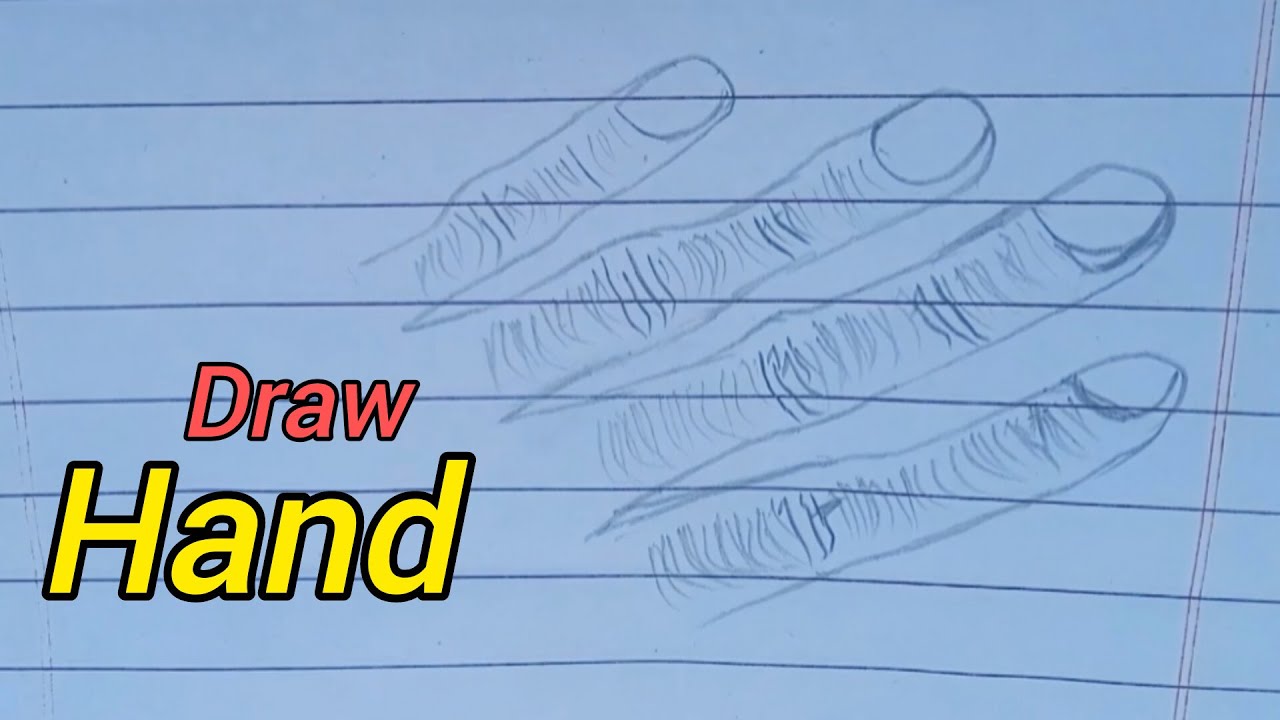 How To Draw Human Hand Easily #drawing #youtube - YouTube