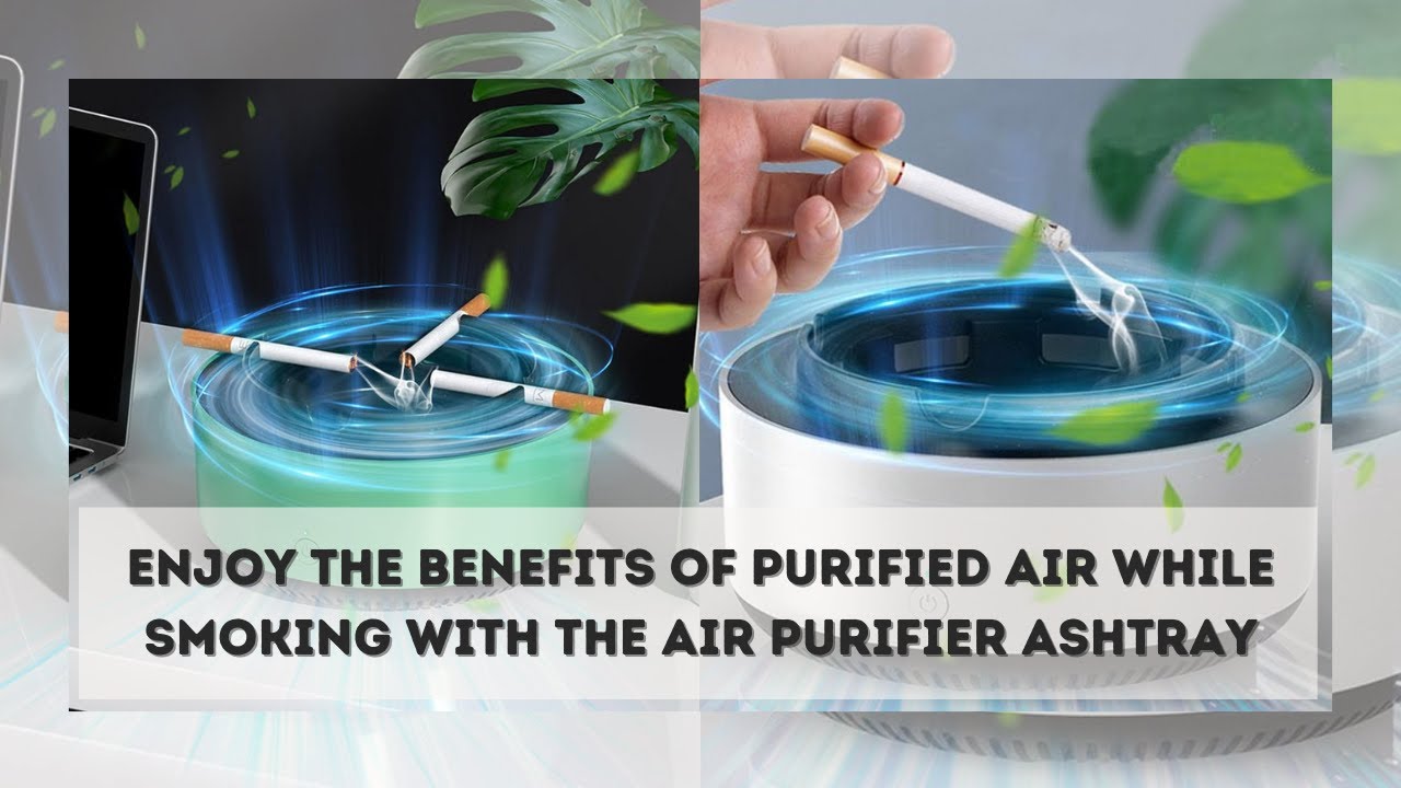 Cigarettes Odor Air Purifier Ashtray - Smoke Removal & Anion ...