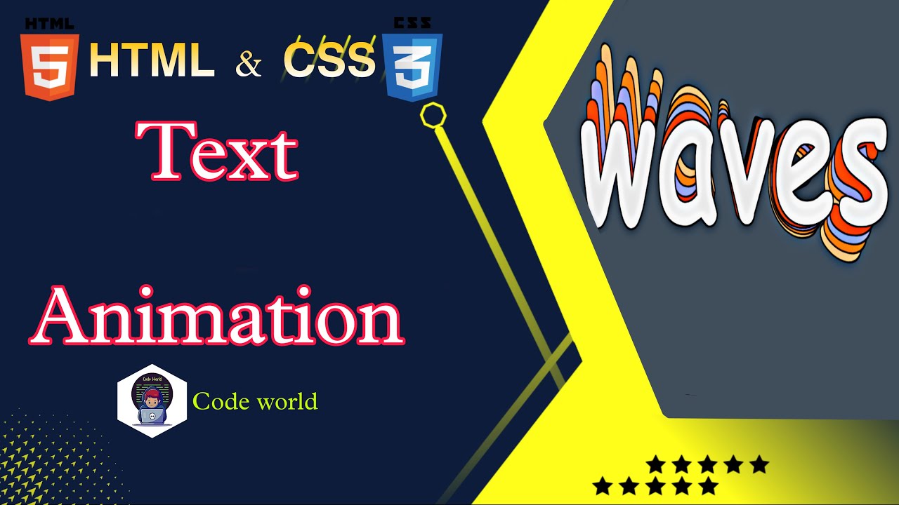Text Animation Program Using Html And Css Html Css Javascript