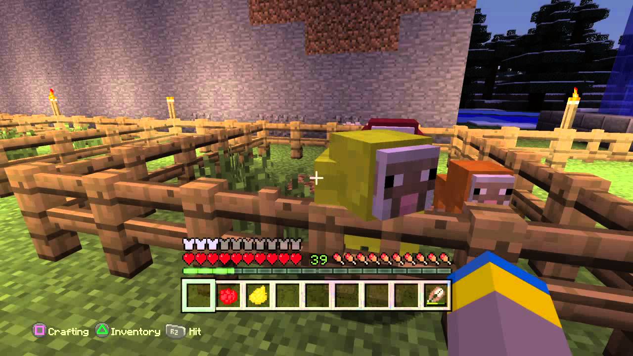 How to Breed and Dye Sheep #2 - Minecraft PS4 Edition - YouTube