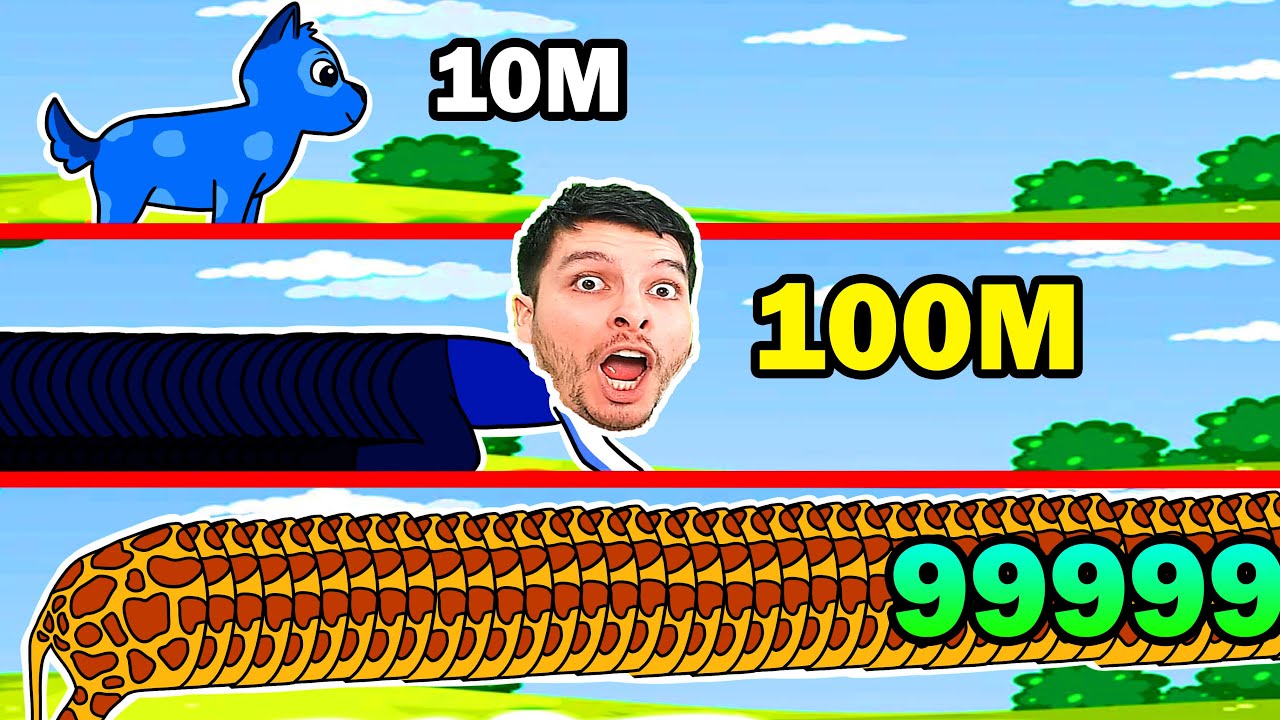 CONSEGUÍ el ANIMAL MÁS LARGO DEL MUNDO🏆 !! (Animal Run) - DeGoBooM ...