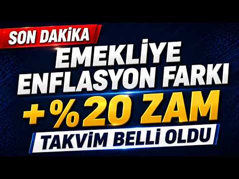 Emekliye %20 Zam+Enflasyon Farkı Takvim Netleşti