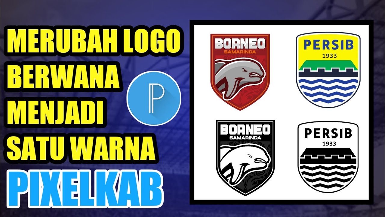 Cara merubah logo sepak bola menjadi satu warna - logo monogram - logo ...