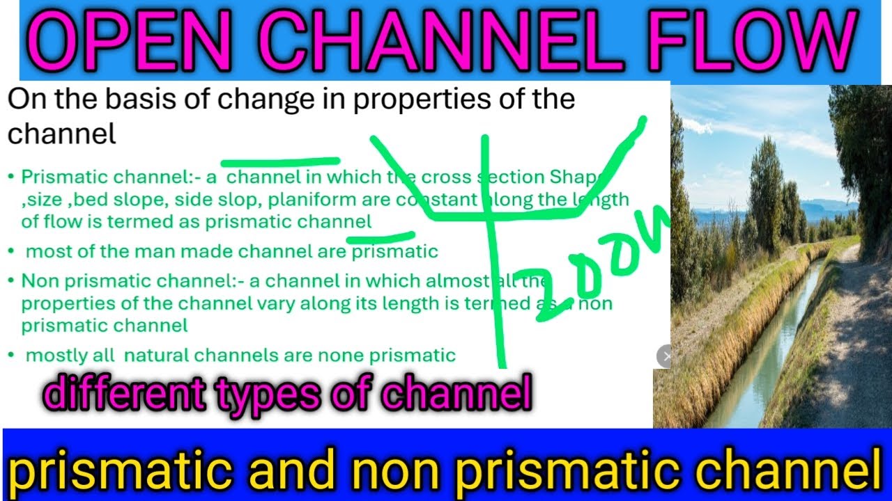 Prismatic channel||non prismatic channel||prismatic non prismatic ...