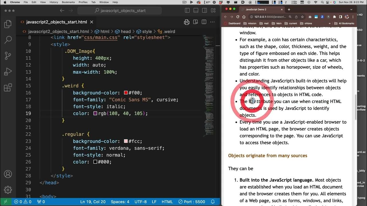 Javascript Characteristics and Objects - YouTube