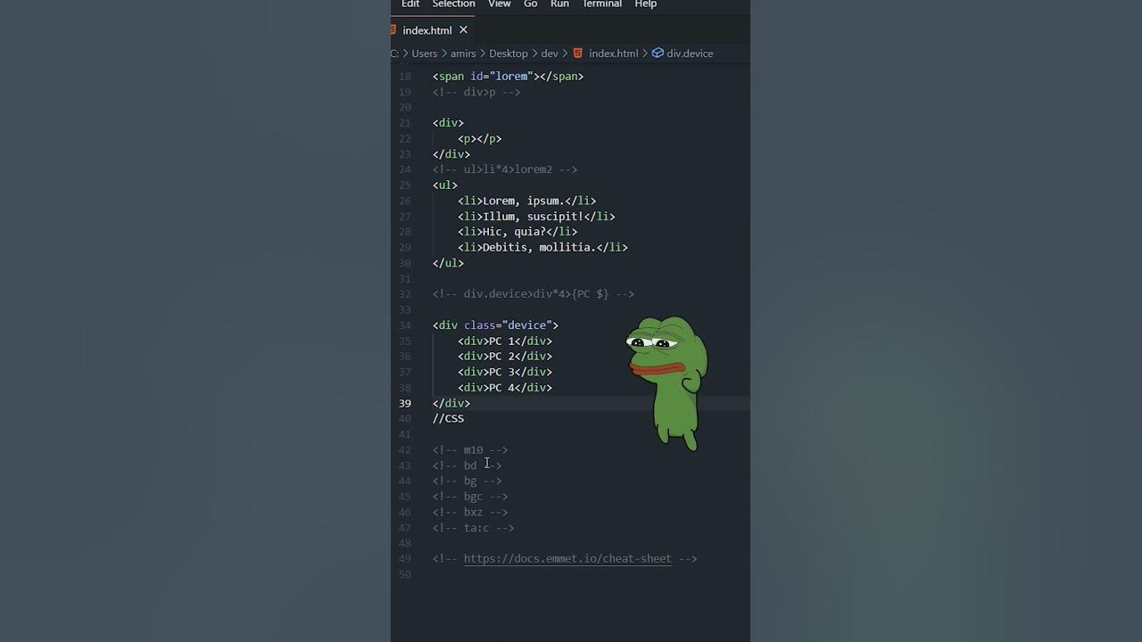 VSCode Tricks | HTML & CSS #vscode #trending #tricks #tricks - YouTube